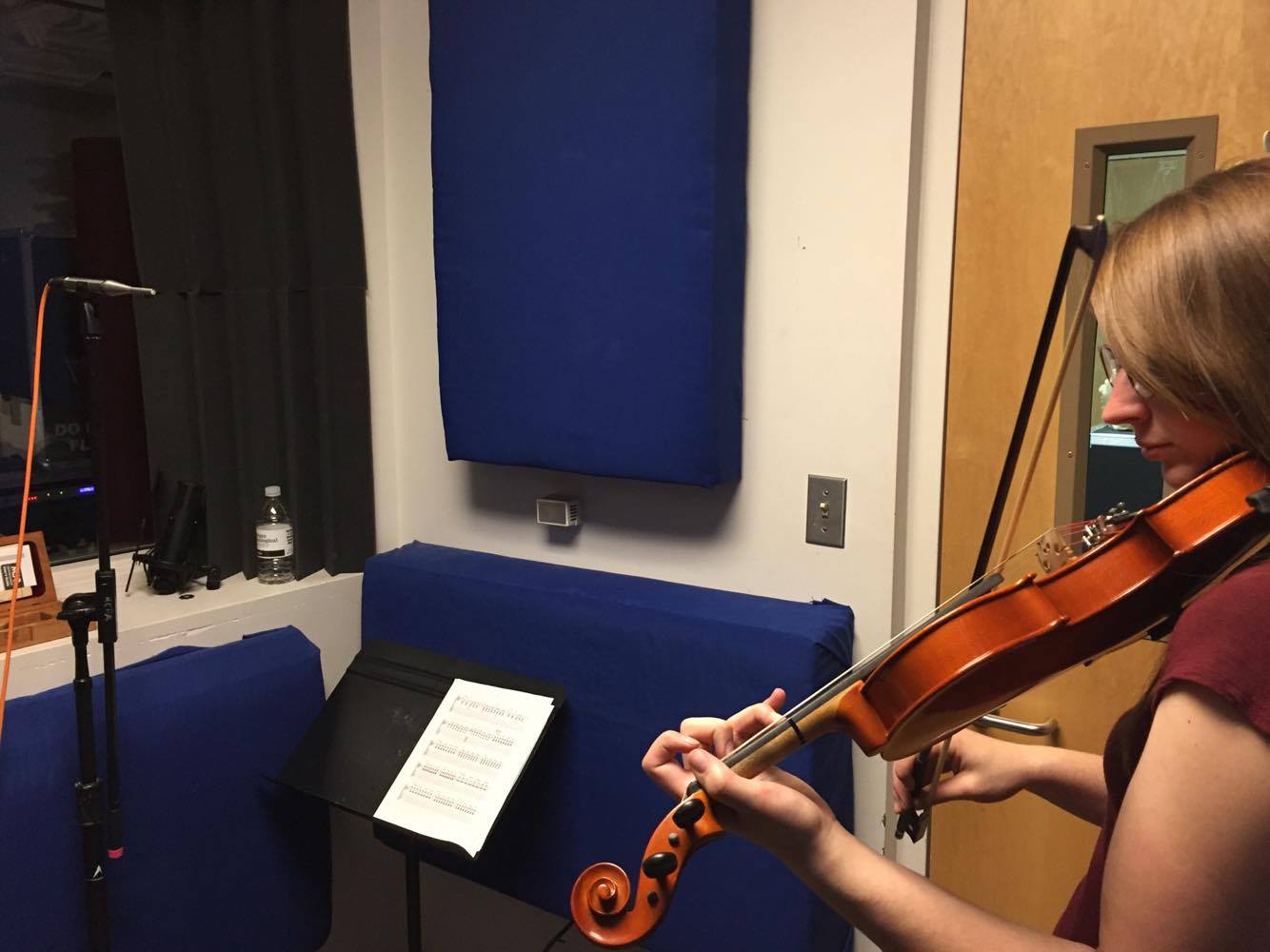 Violin in Rozsa HVAC Storage, Walker 210, and The Isolation Booth – VPA Hub